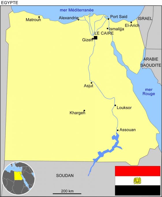 Carte Égypte & Plan