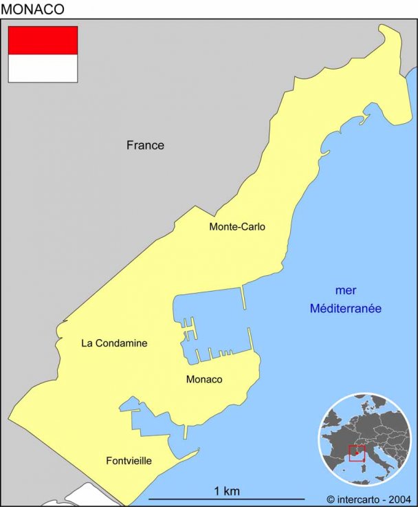 Carte Monaco & Plan