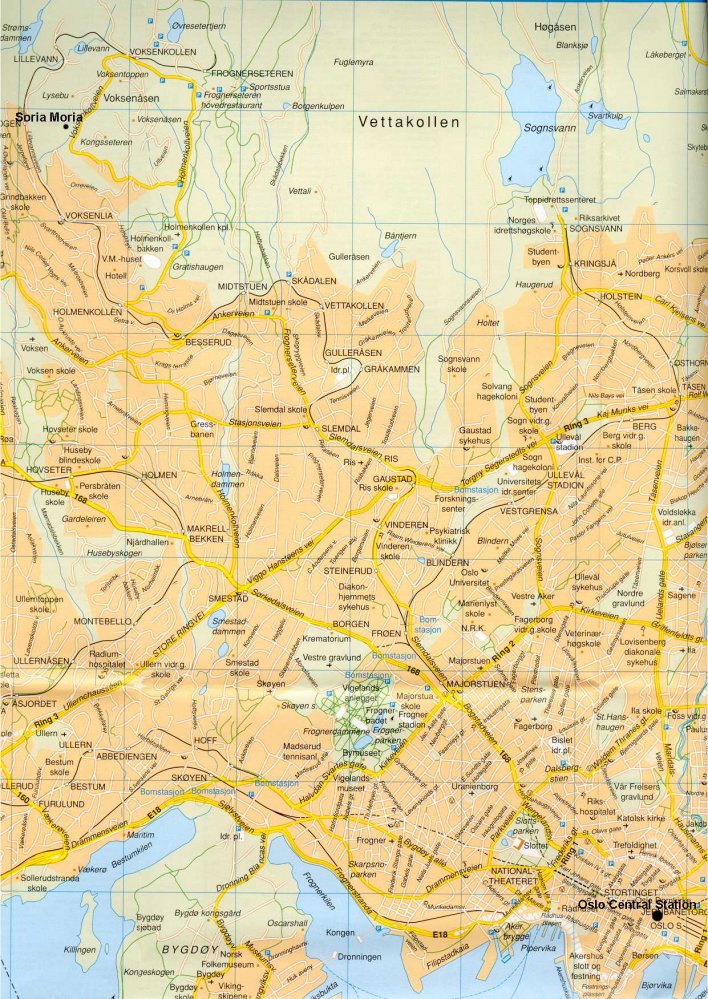 Carte Oslo & Plan